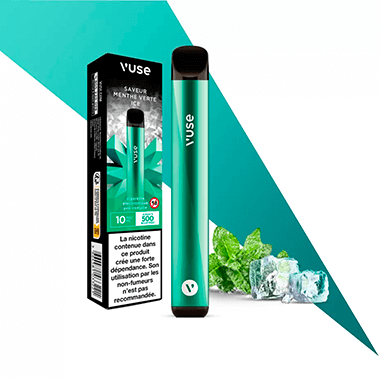 Puff VUSE Menthe Verte Ice VUSE - E-cigarette à usage unique - 10mg/ml ...