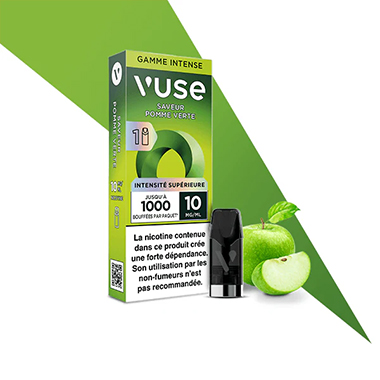 Cartouche Vuse Intense Pomme Verte de Vuse