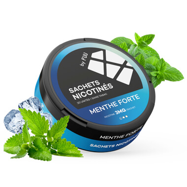 Pouches Menthe Forte - FUU - Sachets nicotine saveur fruits rouges
