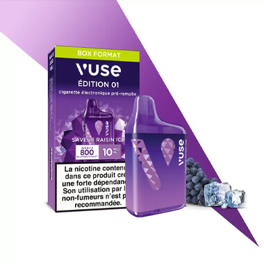 Puff Box VUSE Raisin Ice - E-cigarette Vuse à usage unique