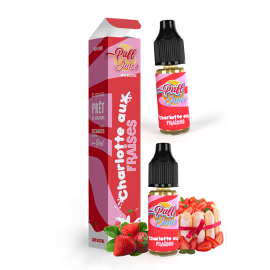 E-liquide Charlotte aux Fraises - Puff Juice - Fuu - Sels de nicotine