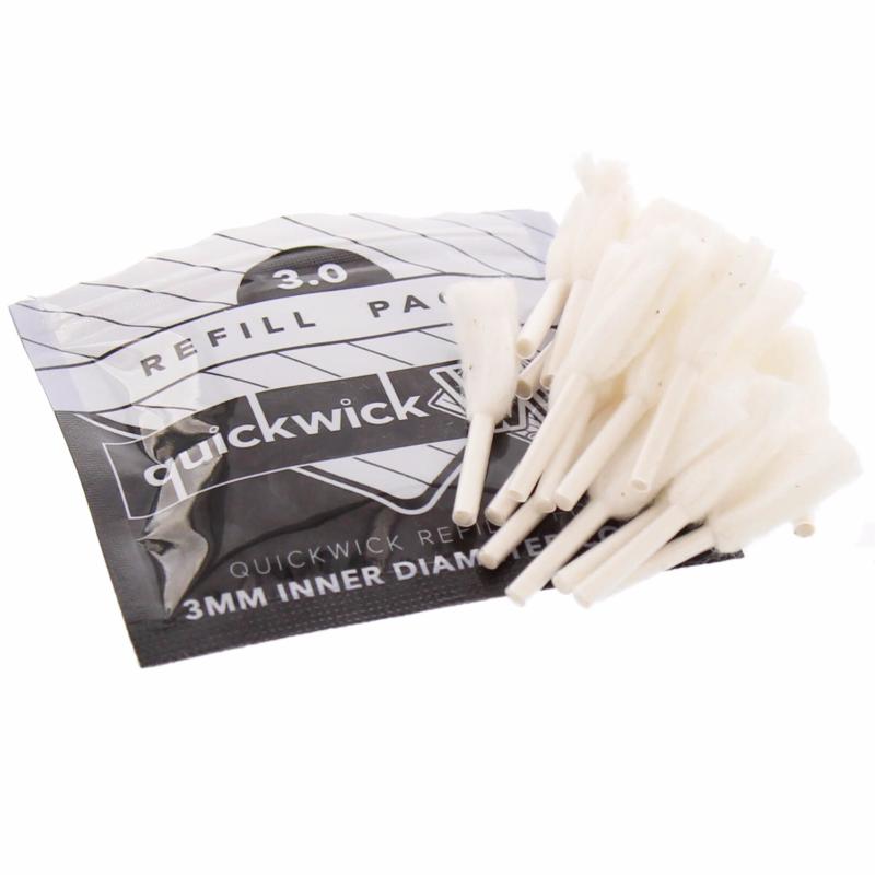Sachet de 20 pads de coton 3mm de diamètre - QuickWick Refill - Wet Wick