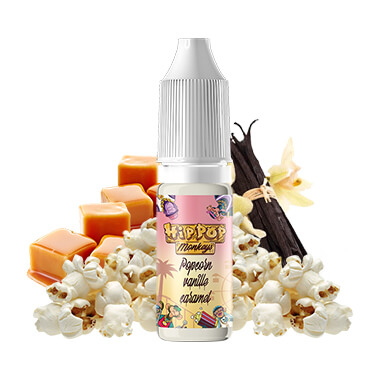 E-liquide Popcorn Vanille Caramel - Hip Pop Monkeys - Alfaliquid