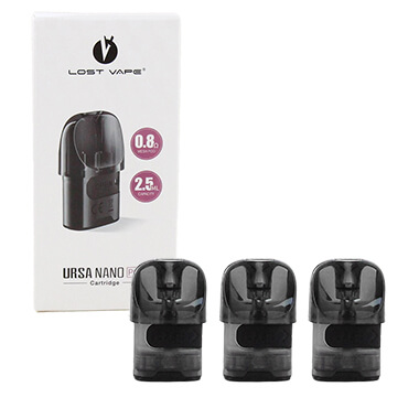 Cartouche Pod Ursa Nano - Lost Vape - Pack de 3 cartouches pod avec ...