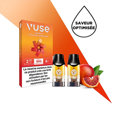 Capsules ePod Orange Sanguine - Vuse - Deux capsules de recharge pour ...
