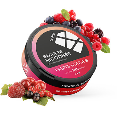 Pouches Fruits Rouges - FUU - Sachets nicotine saveur fruits rouges