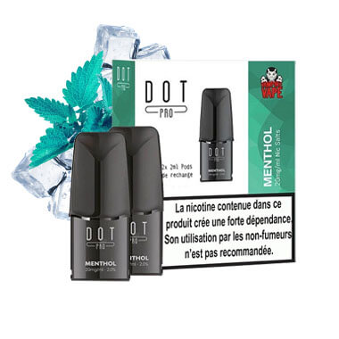 Cartouche pod Menthol Dot Pro Vampire Vape - Pack de 2 recharges 2ml ...